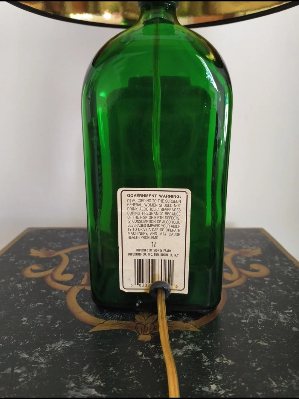 Jagermeister | Dining | Jagermeister Green Bottle Lamp With Black And ...